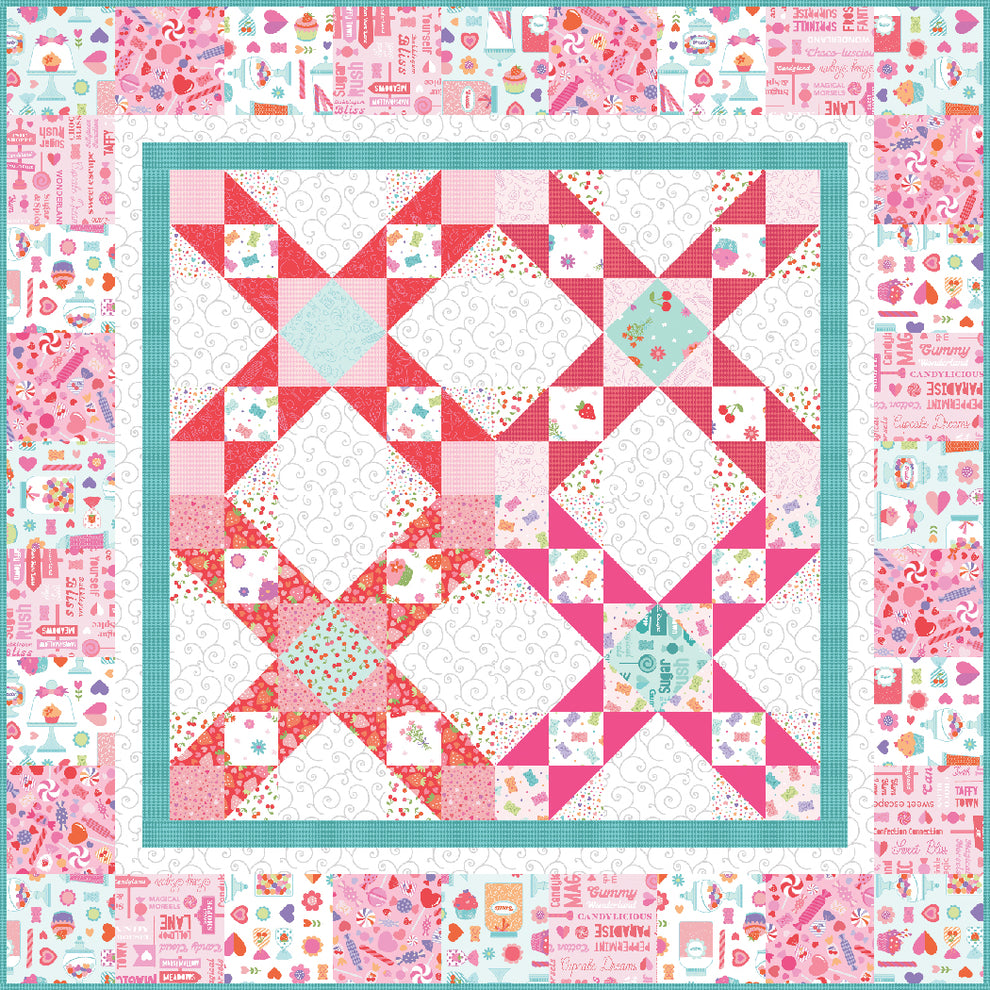 Candy Stars Quilt Pattern by Heidi Pridemore | Sweet Shoppe Pastel Baby ...