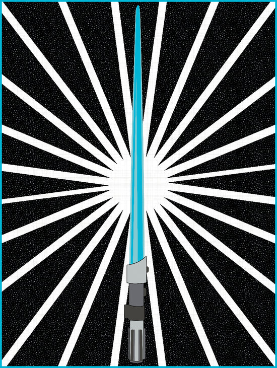 May the Force Be With You Quilt Pattern by Heidi Pridemore | Lightsaber ...