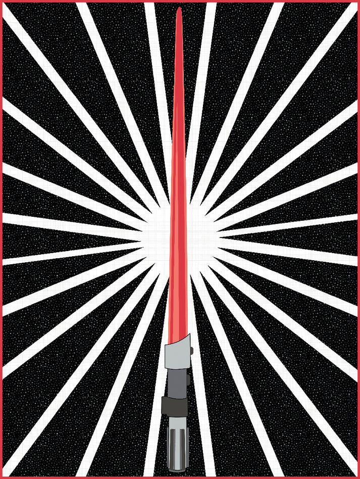 May the Force Be With You Quilt Pattern by Heidi Pridemore | Lightsaber ...