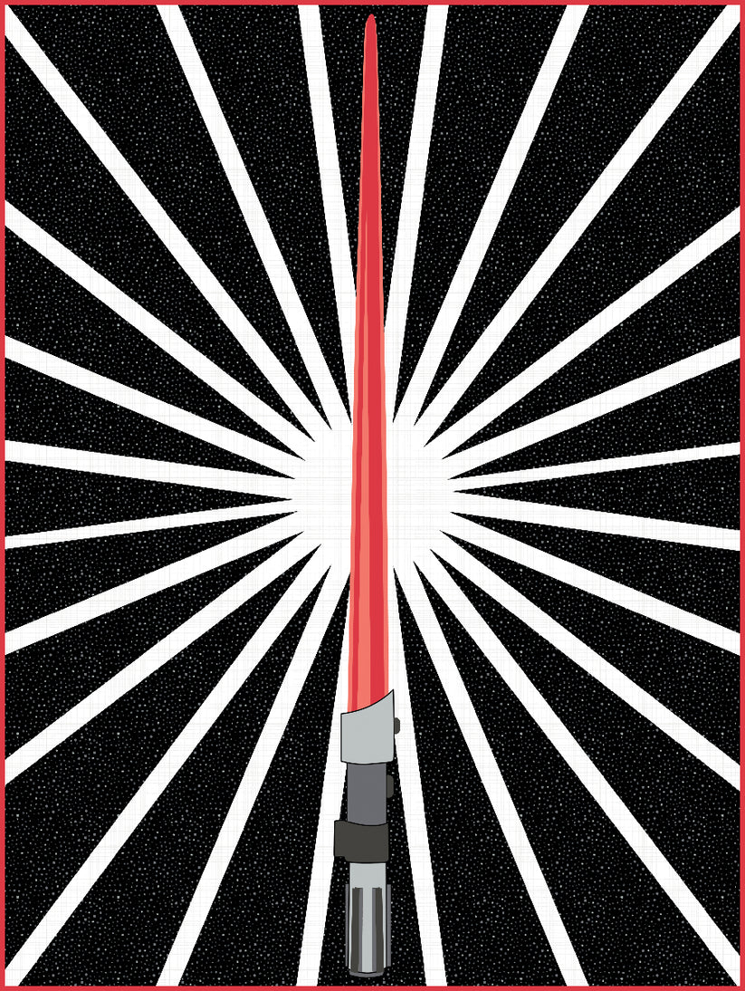 May the Force Be With You Quilt Pattern by Heidi Pridemore | Lightsaber ...